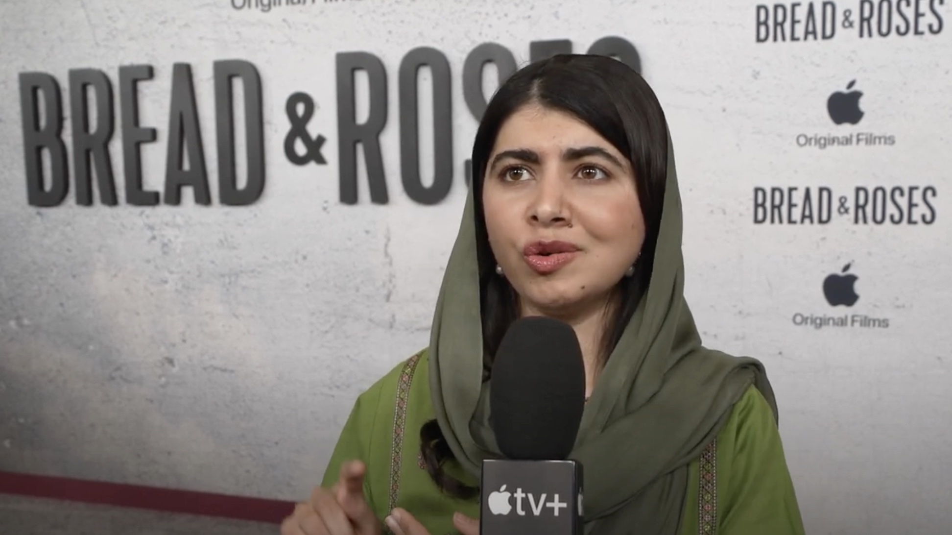 Malala Yousafzai Interview about BREAD & ROSES World Premiere | Creators Faire
